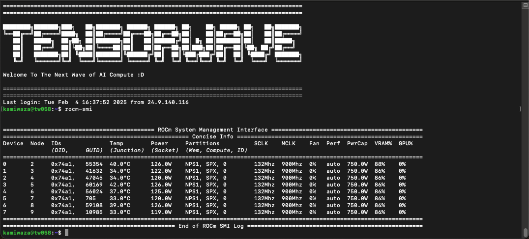 Inference unleashed: Power and ease of use combined in TensorWave’s MI300X servers
